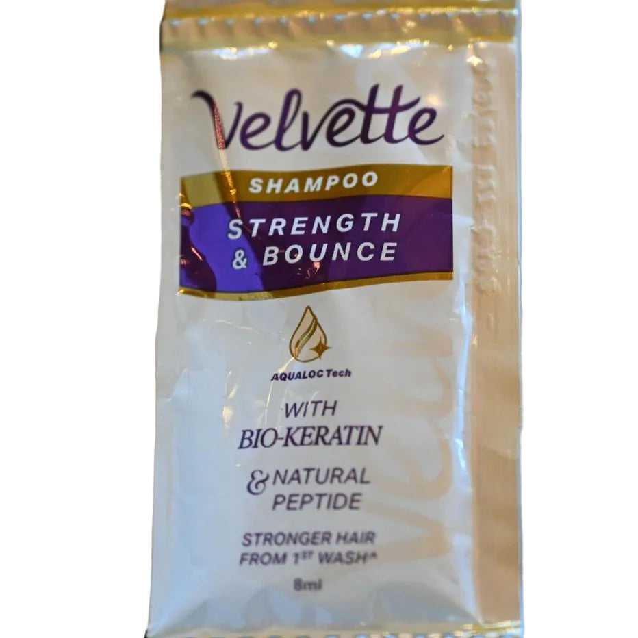 Velvette Strength and Bounce Shampoo Sachet 2 Mrp 16 Pcs – fmcg-house